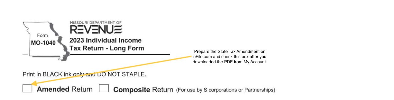 Amend or Change Your Missouri Income Taxes Online MO-1040