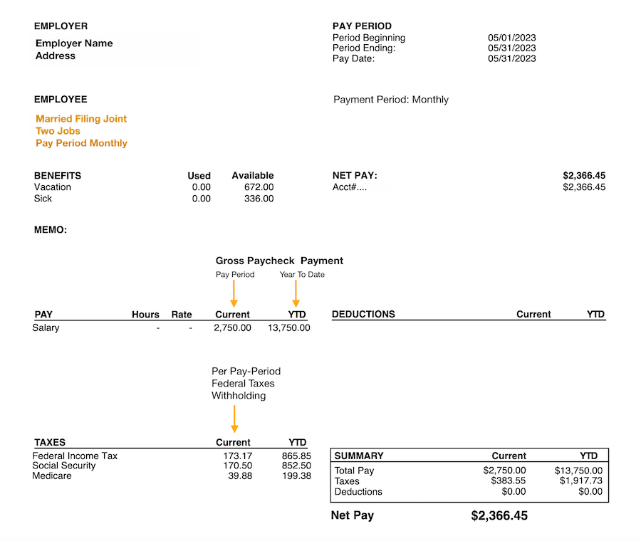 Paycheck Tax Withholding Calculator For W 4 Tax Planning